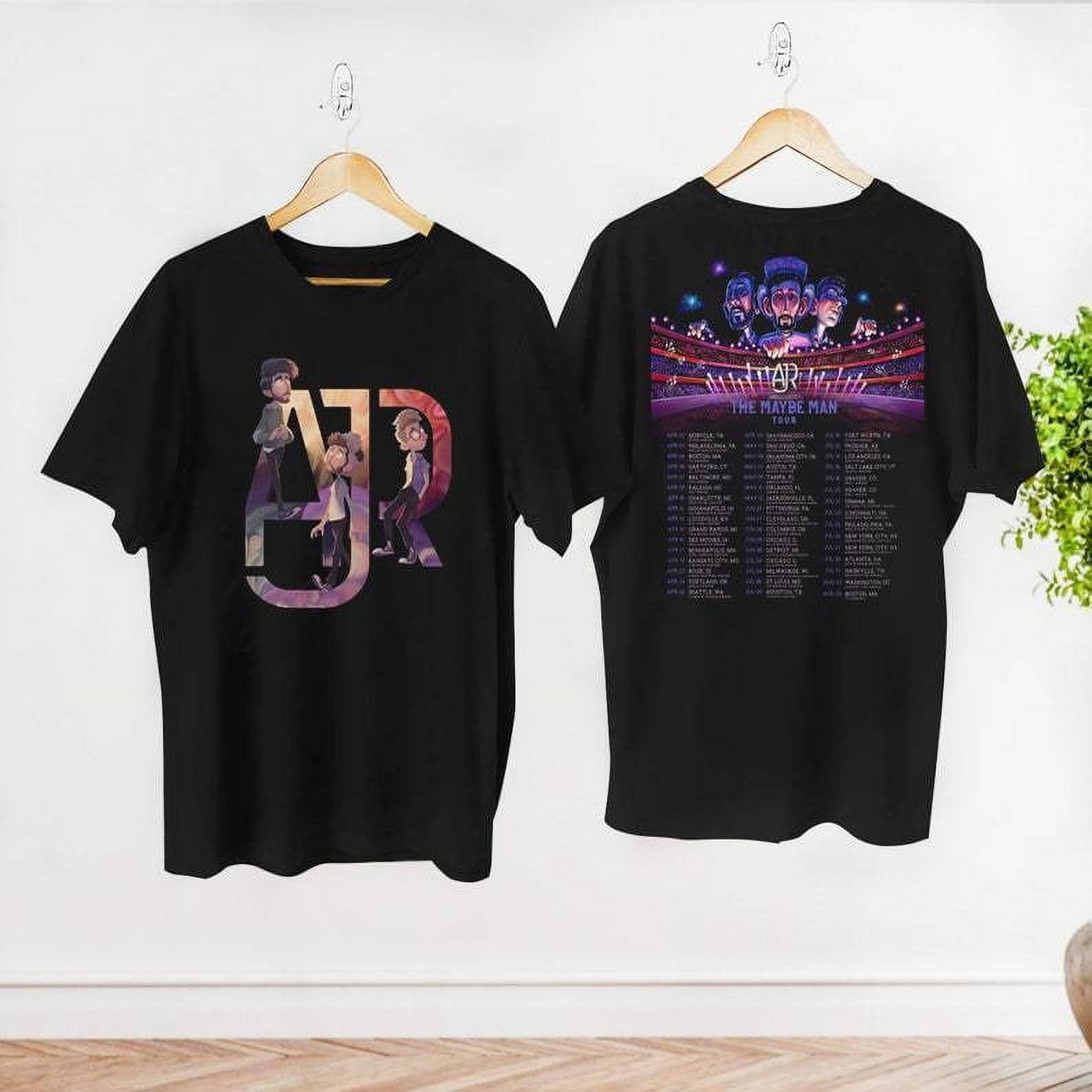 AJR The Maybe Man Tour 2024 Black T-Shirt Gift Fans Music All ...