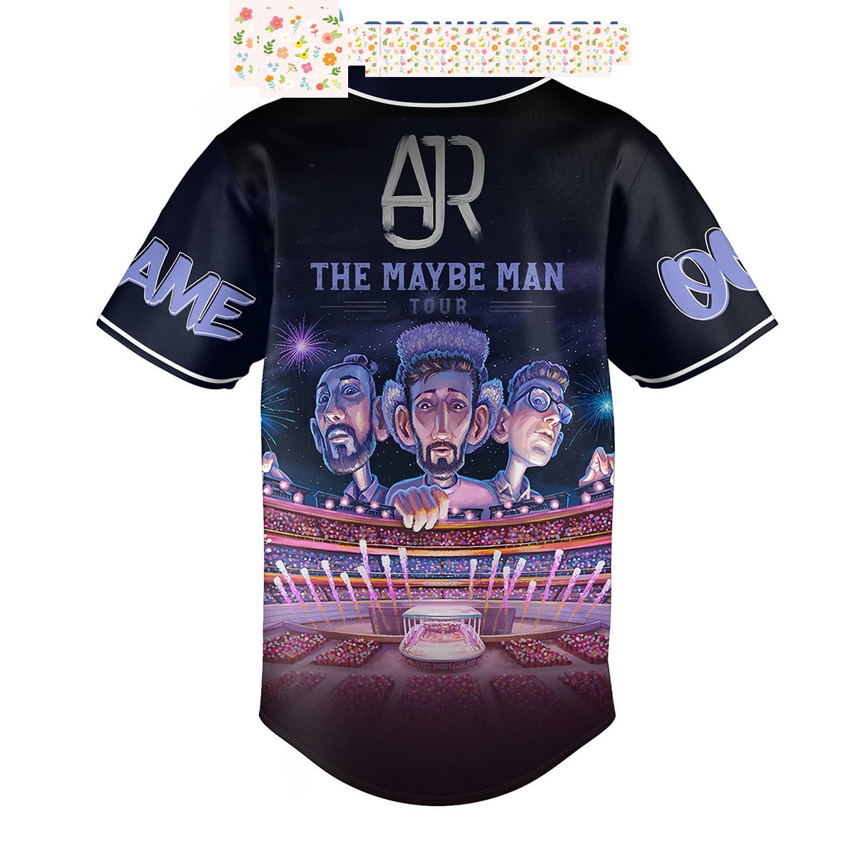 AJR The Maybe Man Tour 2024 Personalized Baseball Jersey - Walmart.com
