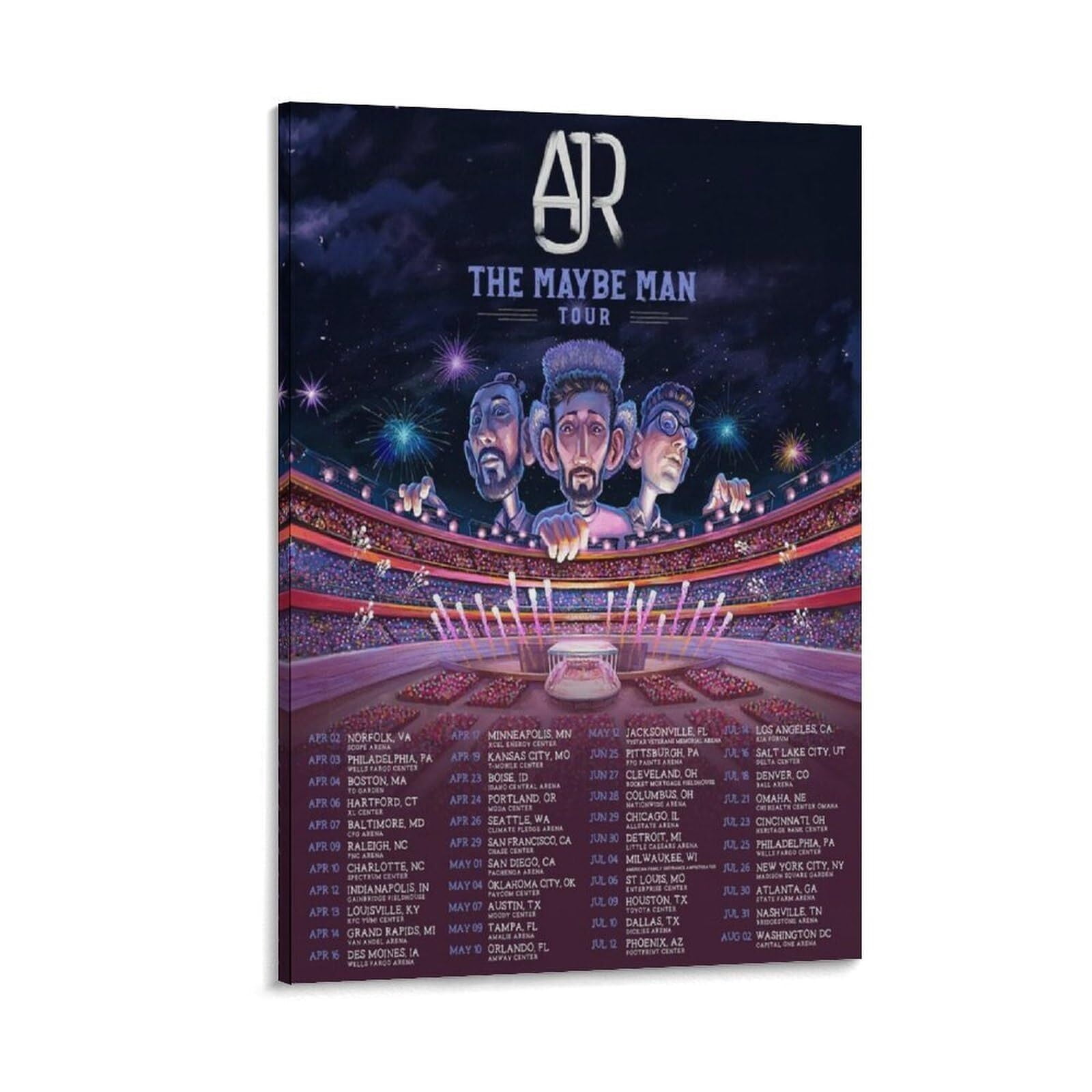 AJR The Maybe Man Tour Canvas Poster Wall Decorative Art Painting ...