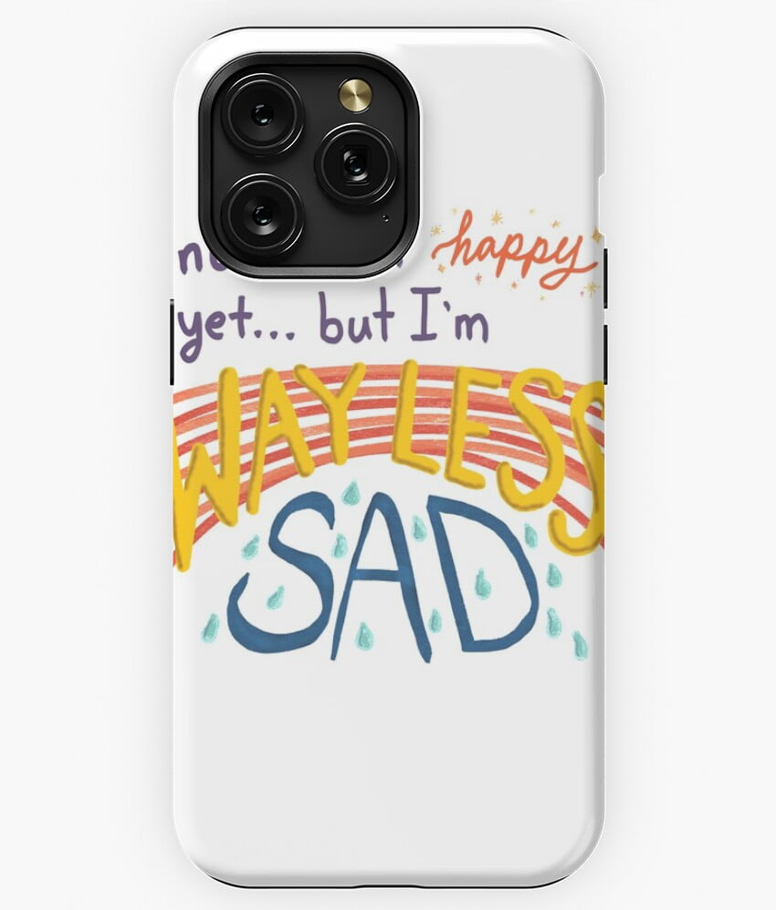 AJR Way Less Sad Lyrics Art M2067 Phone Case for iPhone 17 16 15 14 13 ...