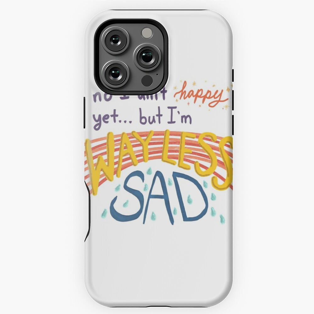 AJR Way Less Sad Lyrics Music Fan Phone Case for iPhone 16 15 14 13 12 ...