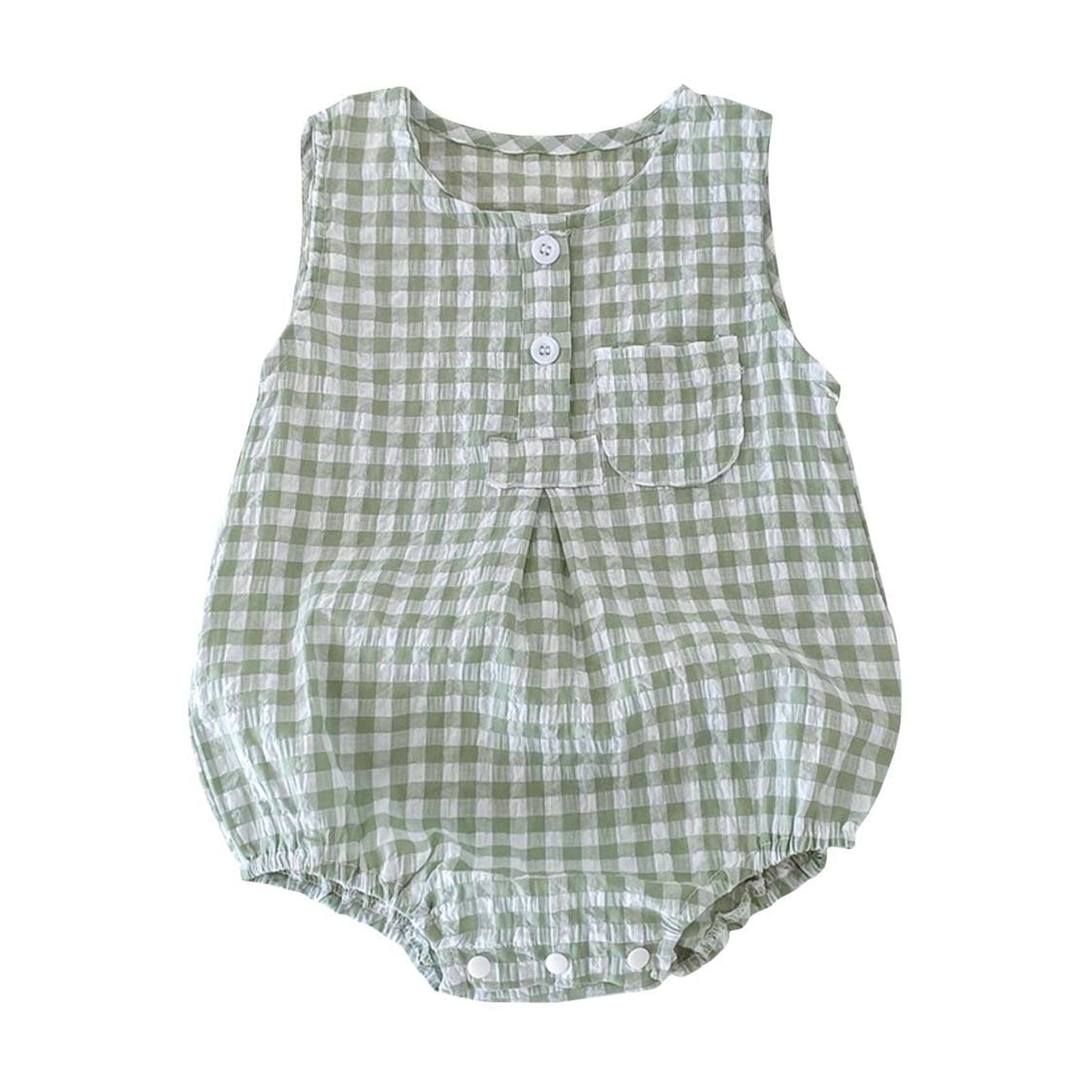 AJTQTH Baby Rompers Infant Newborn Toddler Unisex Crewneck Sleeveless ...