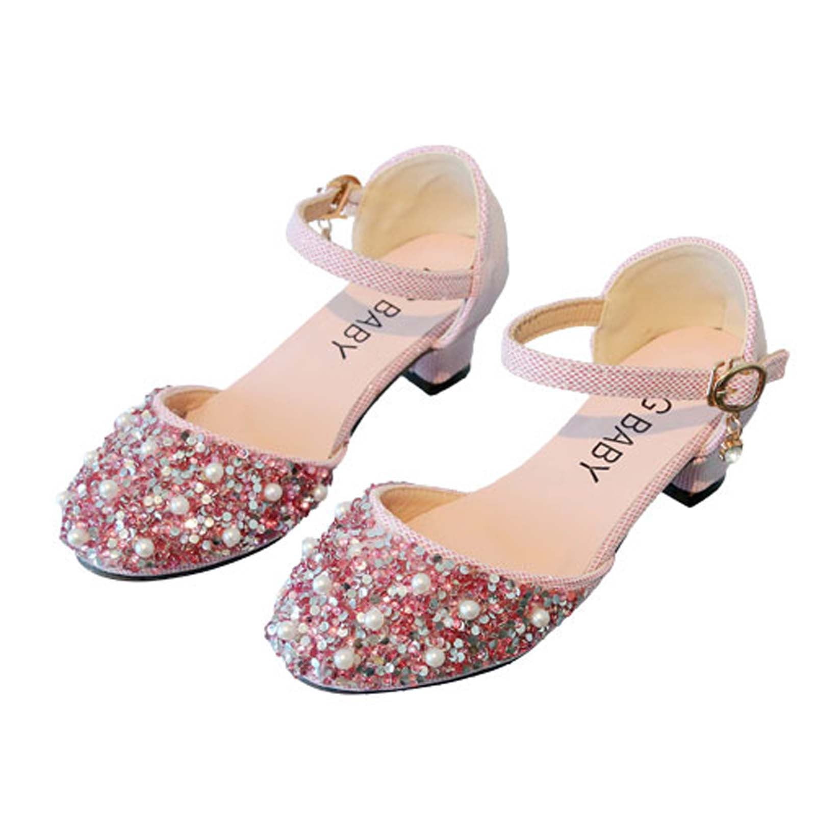 AJTQTH Dress High Heels for Girls Kids Teens Artificial Pearls ...