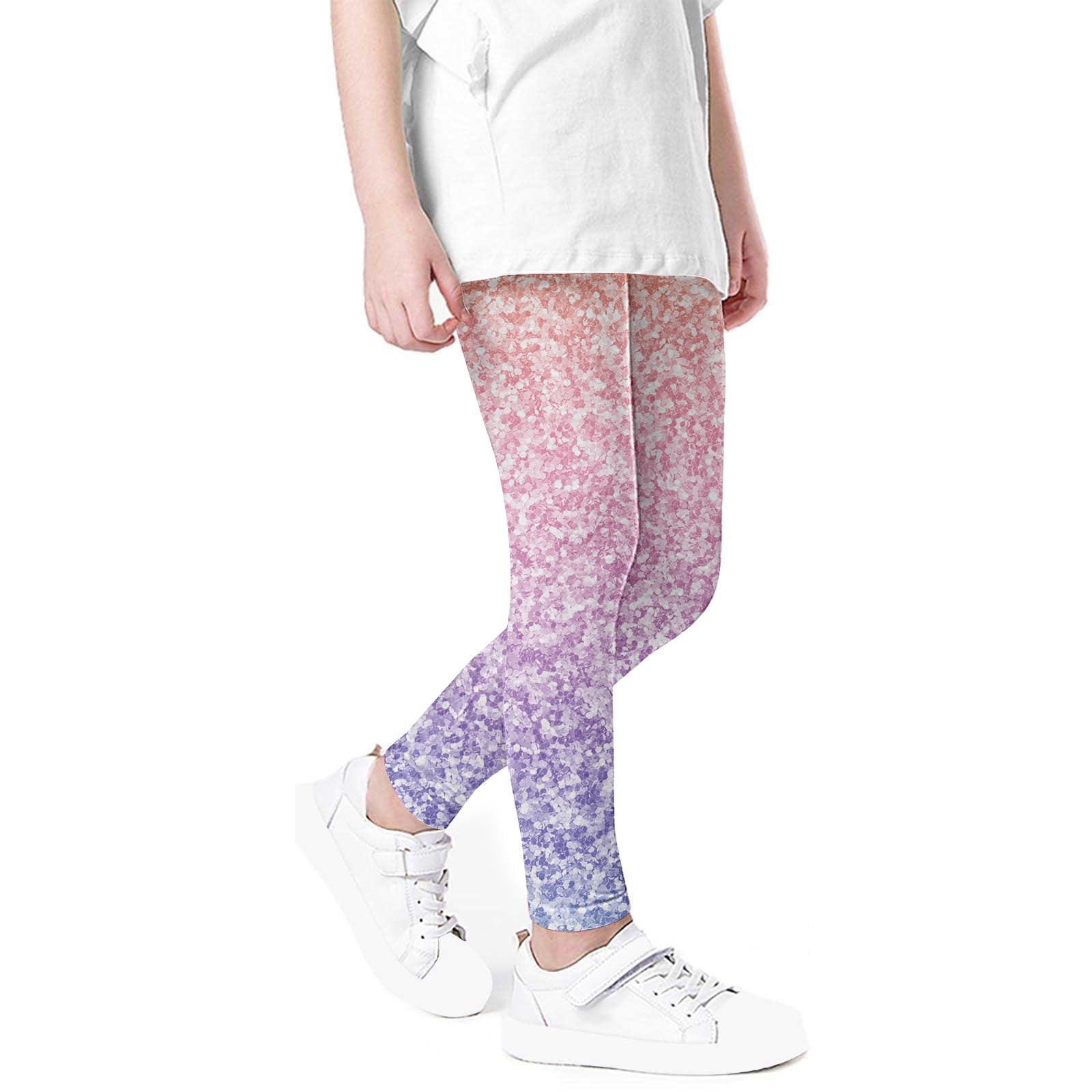 AJTQTH Kids 3D Print Leggings Boys Girls Tie-Dye Gradient Color ...