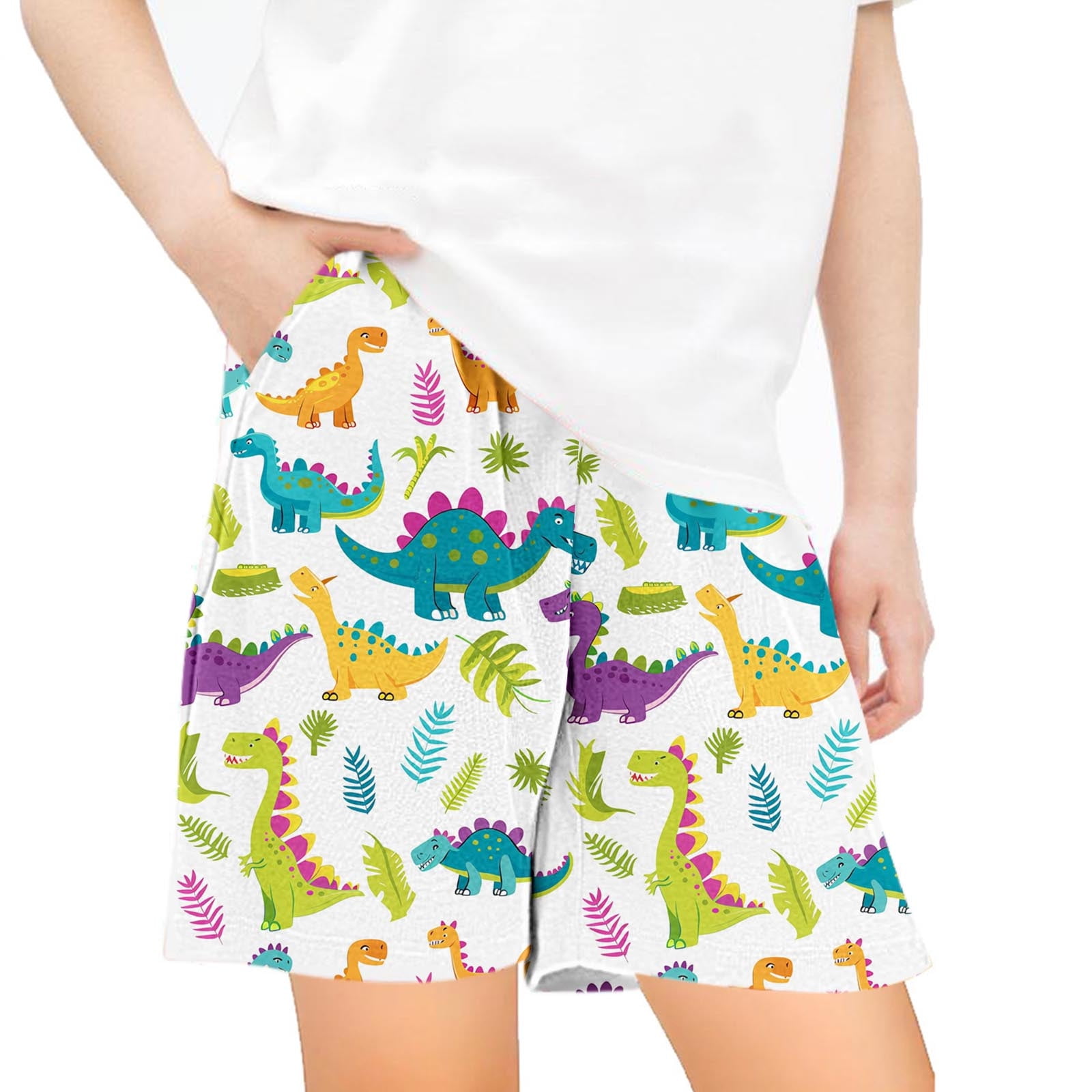 AJTQTH Kids Shorts Girls Boys Unisex Summer Elastic-Waisted 3D Graphic ...