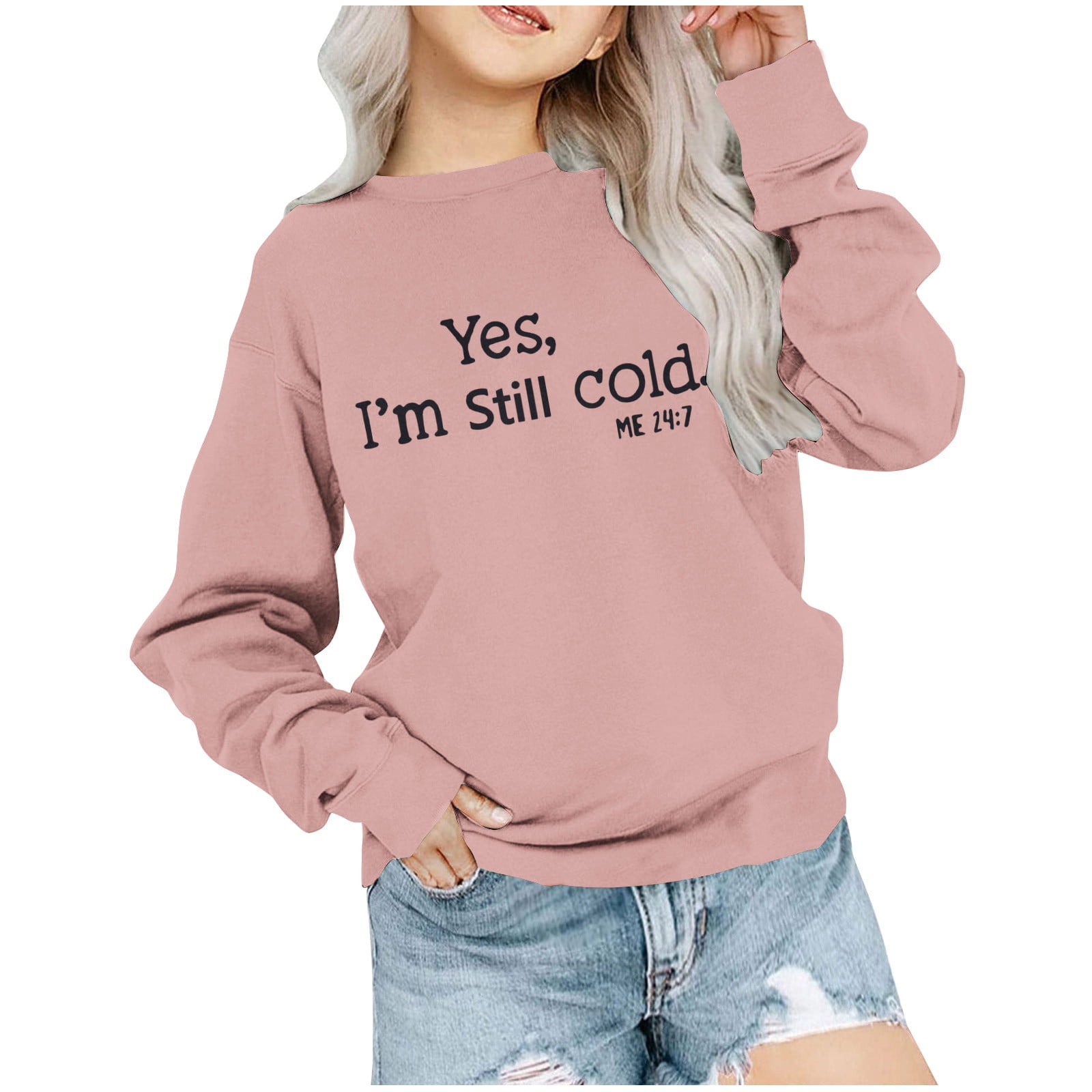 AJTQTH Kids Sweaters Toddler Girls Cute Letter Print Crewneck Long ...