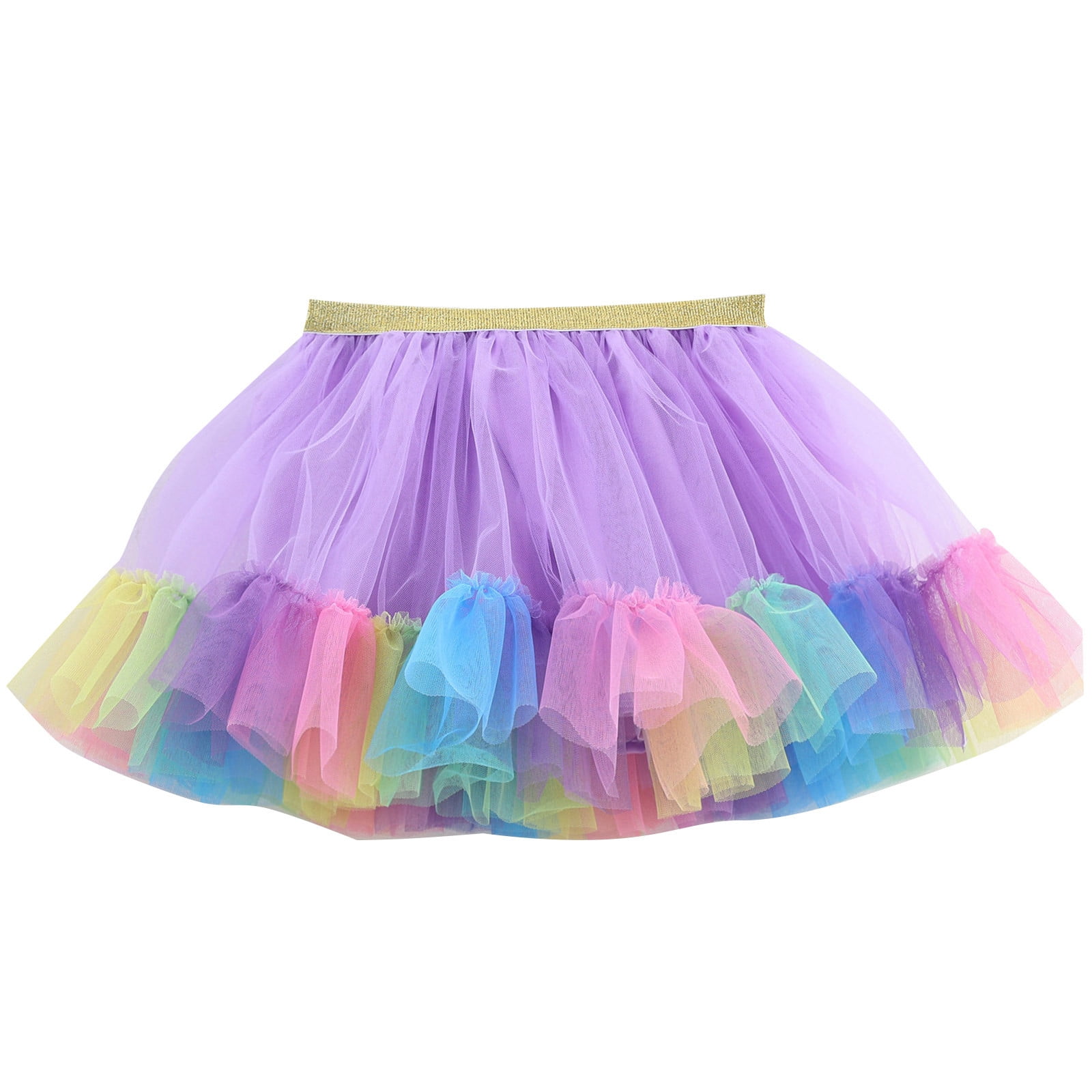 AJTQTH Toddler Kids Skirts Girls Skirts Cute Multicolour Mesh Princess ...