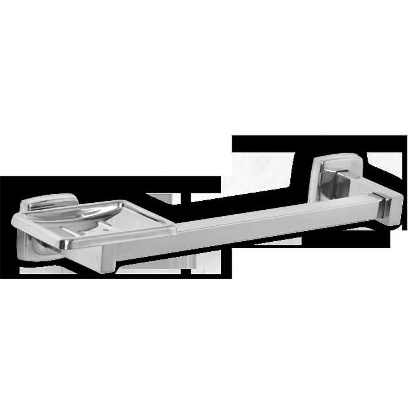 AJW UX125-BF Bright Soap Dish & Wash Cloth Bar - Surface Mounted ...