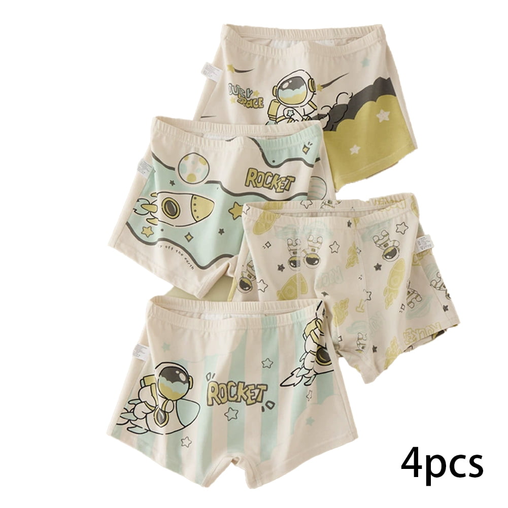 AJZIOJIRO 1-15Y Kids Girls Briefs Pants 4PCS Toddler Baby Cute Print ...