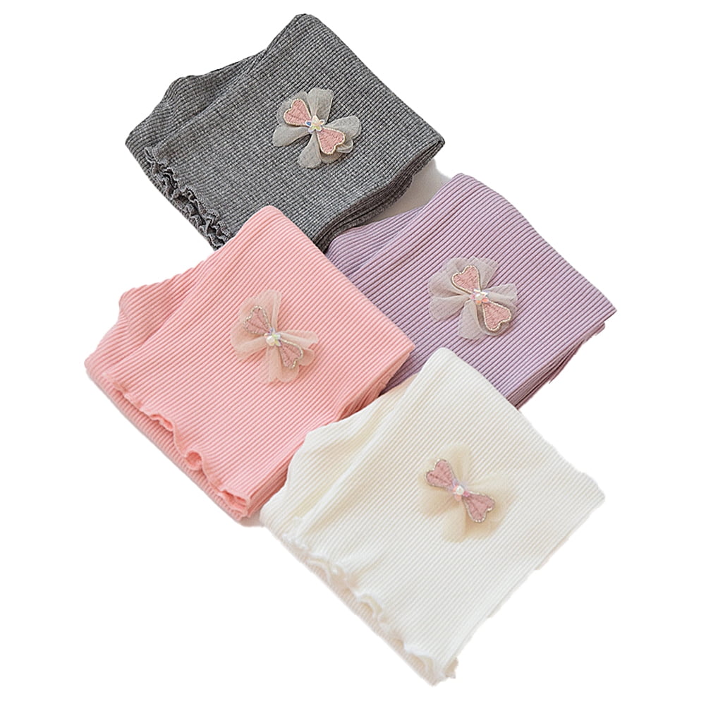 AJZIOJIRO 1-9Y Girls Leggings with Cute Bow Stretch Footless Tights ...