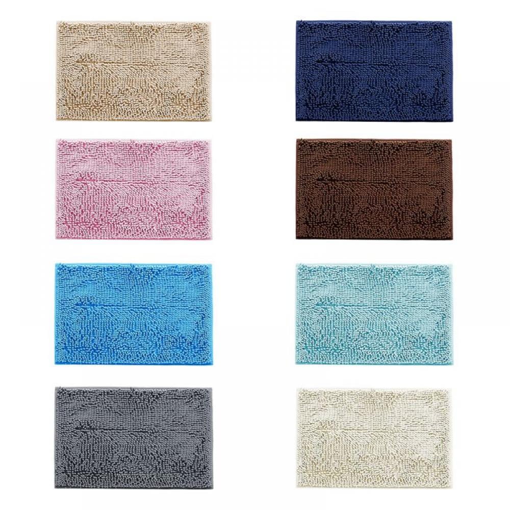 AJZIOJIRO 16" x 24" Inch Bath Mat Non Slip Bathroom Rug Machine ...