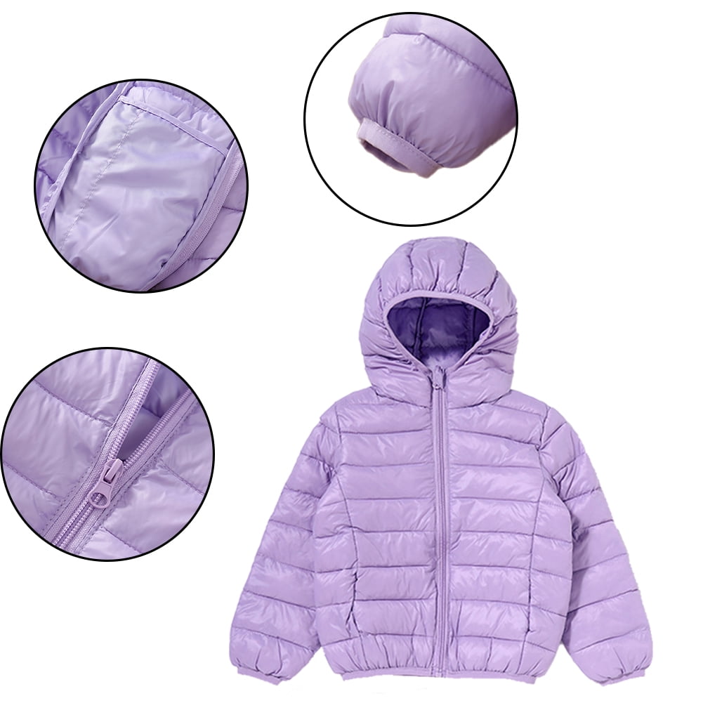 AJZIOJIRO 3-10Y Kids Girls Boys' Zipper down Jacket Lightweight Puffer ...