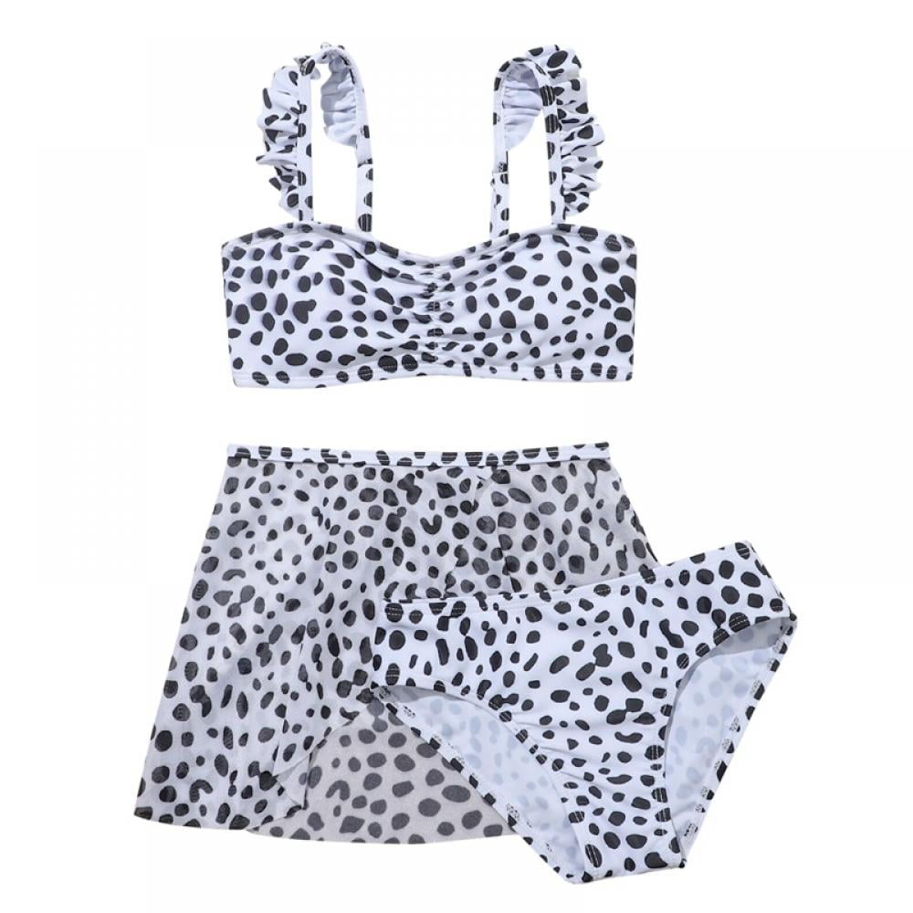 AJZIOJIRO 7-12Years Girl's 3-piece Bathing Suit Swimswear Swimsuit with ...