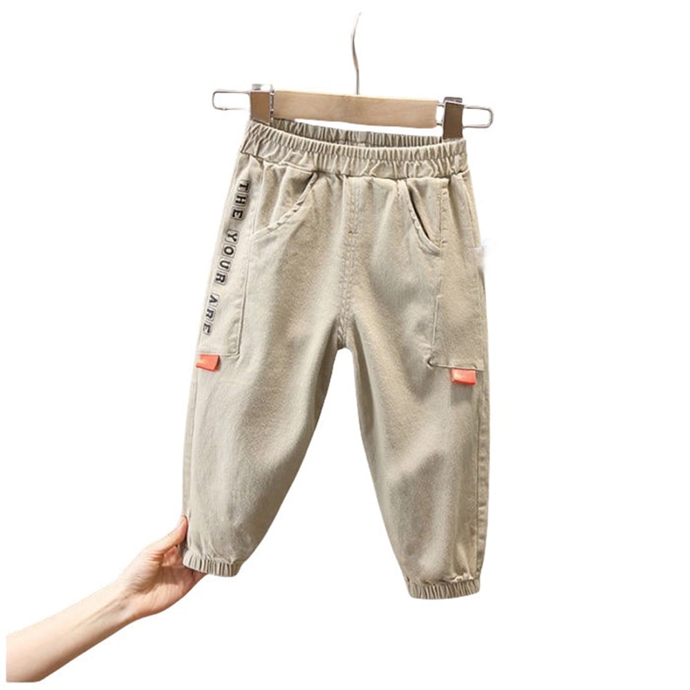 AJZIOJIRO Baby Toddler Boys Spring Casual Cargo Pants Kids Fall Solid ...