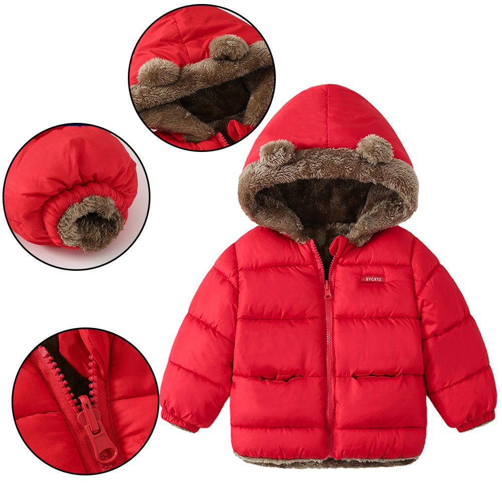 AJZIOJIRO Boys Girls Hooded down Jacket Zipper Puffer down Jacket ...