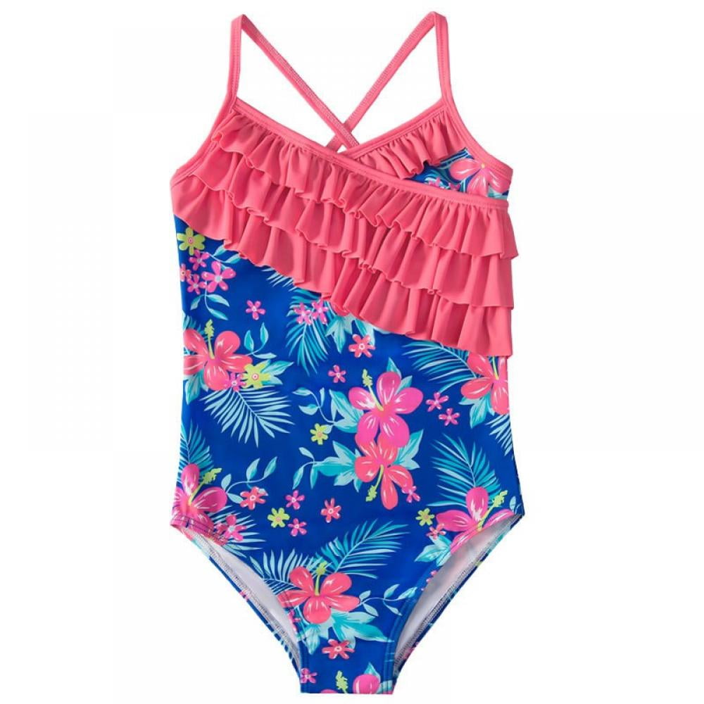 AJZIOJIRO Child Baby Girls' One Piece Ruffle Swimsuit Girls Baby Girl ...