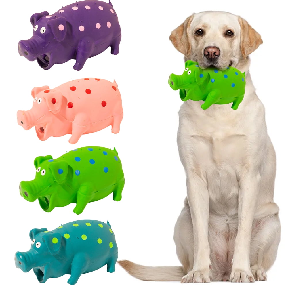 AJZIOJIRO Dog Toys-Cute Bowling Ball Footprint Shapes Pets Vinyl Toys ...