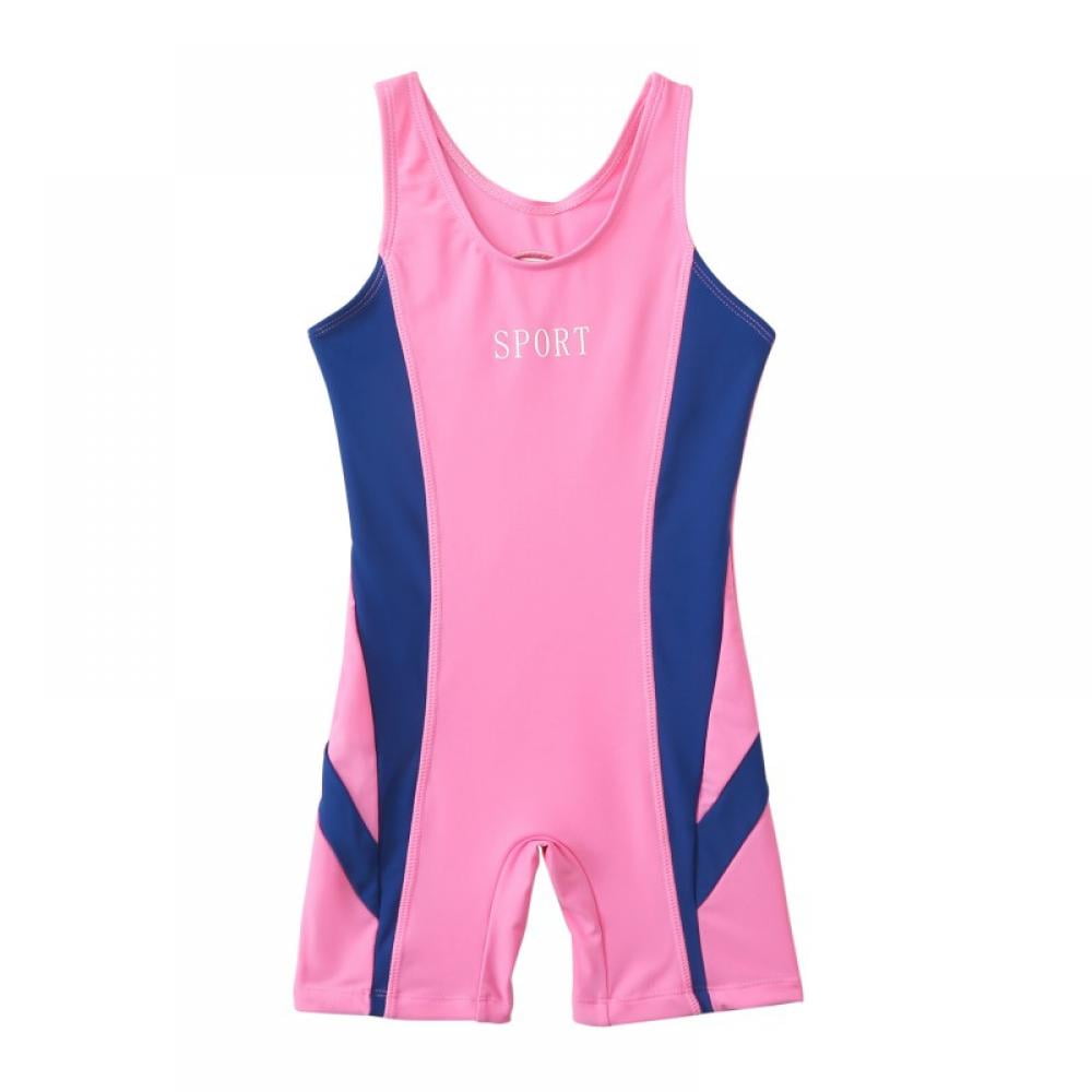 AJZIOJIRO Girls Beach Swimsuit Kid One Piece Rash Guard Bathing Suits ...