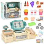 Cash Register for Kids – 30-Piece Set for Grocery Store Pretend Play ...
