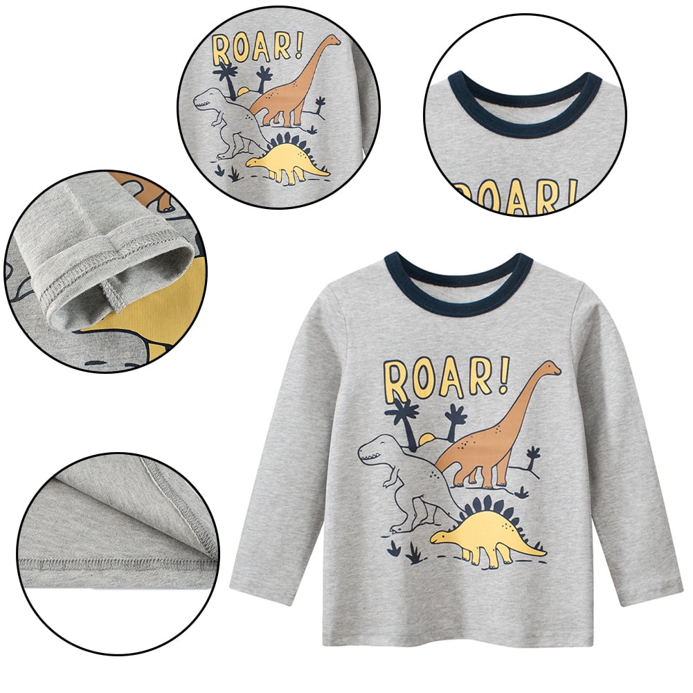 AJZIOJIRO Kids Baby Spring Fall T Shirts for Boys,1-8Y Fall Winter ...