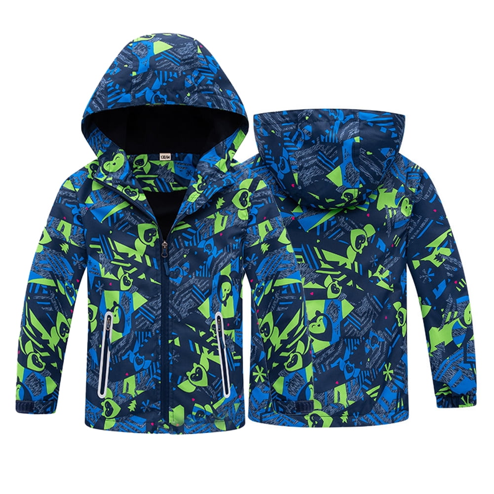 AJZIOJIRO Kids Girls Winter Windbreaker Jacket Toddler Boys Camouflage ...