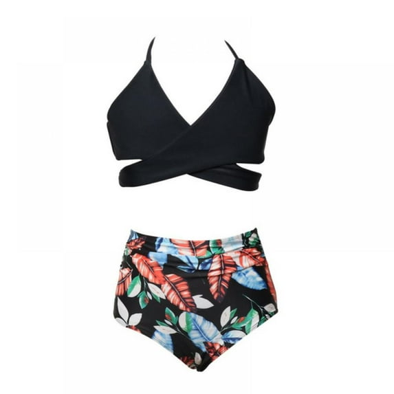 AJZIOJIRO Kids Little Gilrs Swimsuit Two Piece Bikini Ruffle Bathing ...