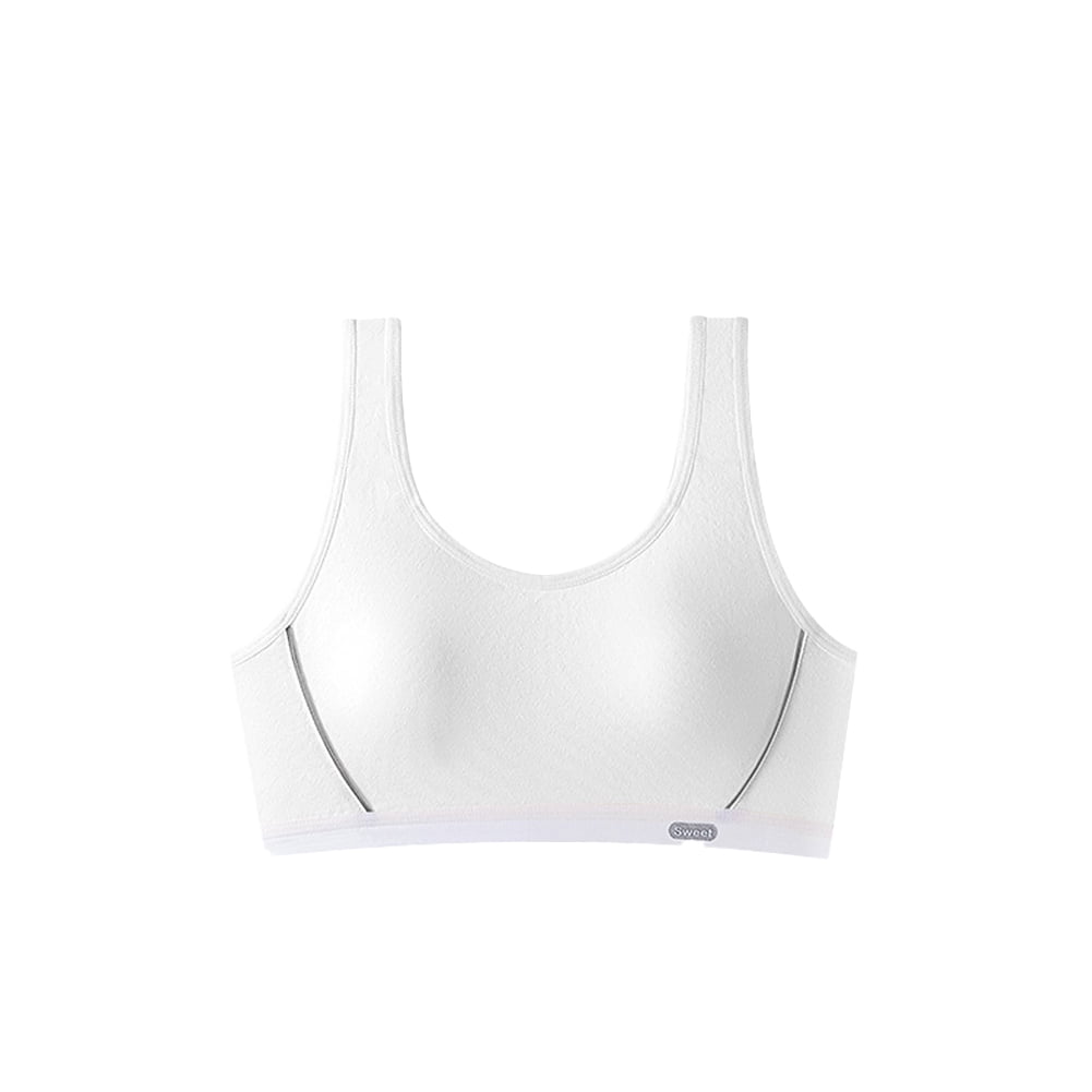 AJZIOJIRO M-3XL Kids Girls Oversize Seamless Bra Teen Sports Training ...