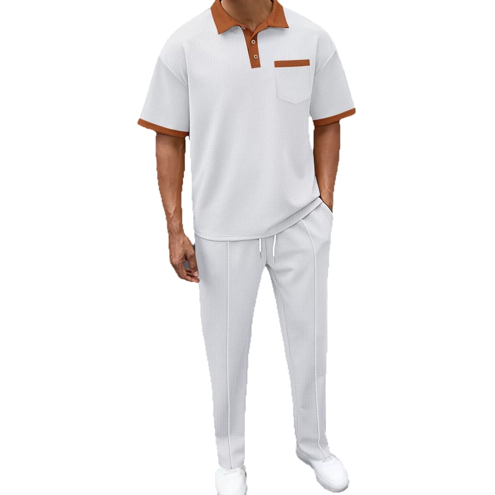 AJZIOJIRO Mens Summer Pullover T-Shirts Pants Set S-3XL Casual Short ...