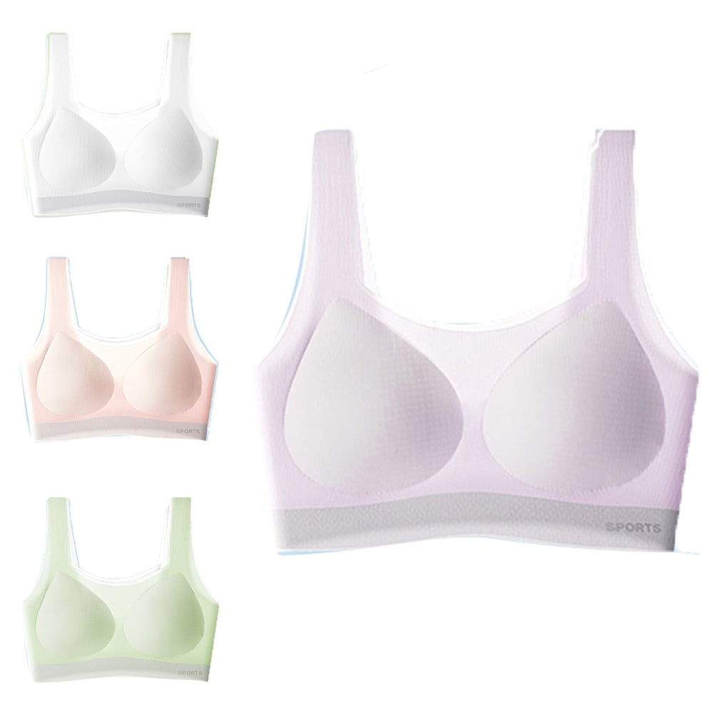 AJZIOJIRO Starter Sports Bras for Girls Teen Light Cushion Underwear ...