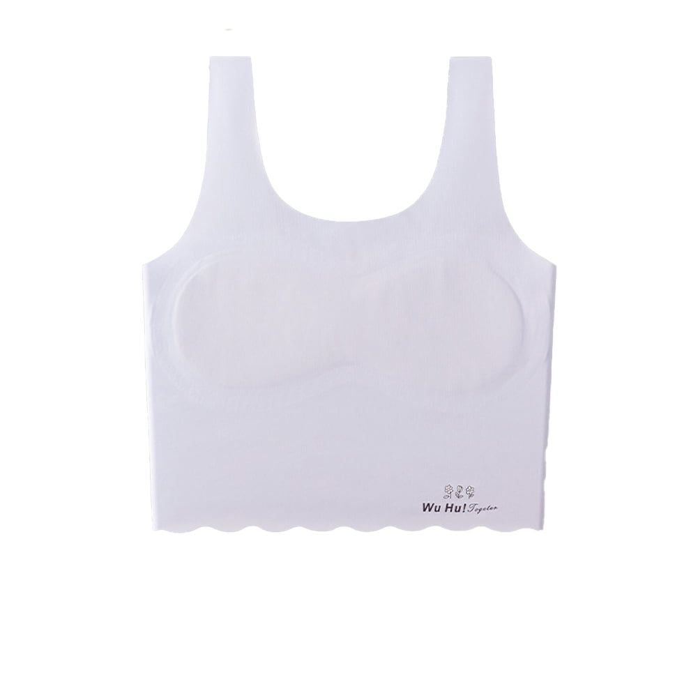 AJZIOJIRO Tees Girls Seamless Stretch Bra Invisible Dig-Free Teen Bras ...