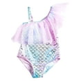 AJZIOJIRO Toddler Girl Swimsuit Fish Scale Bathing Suit Swimwear One ...