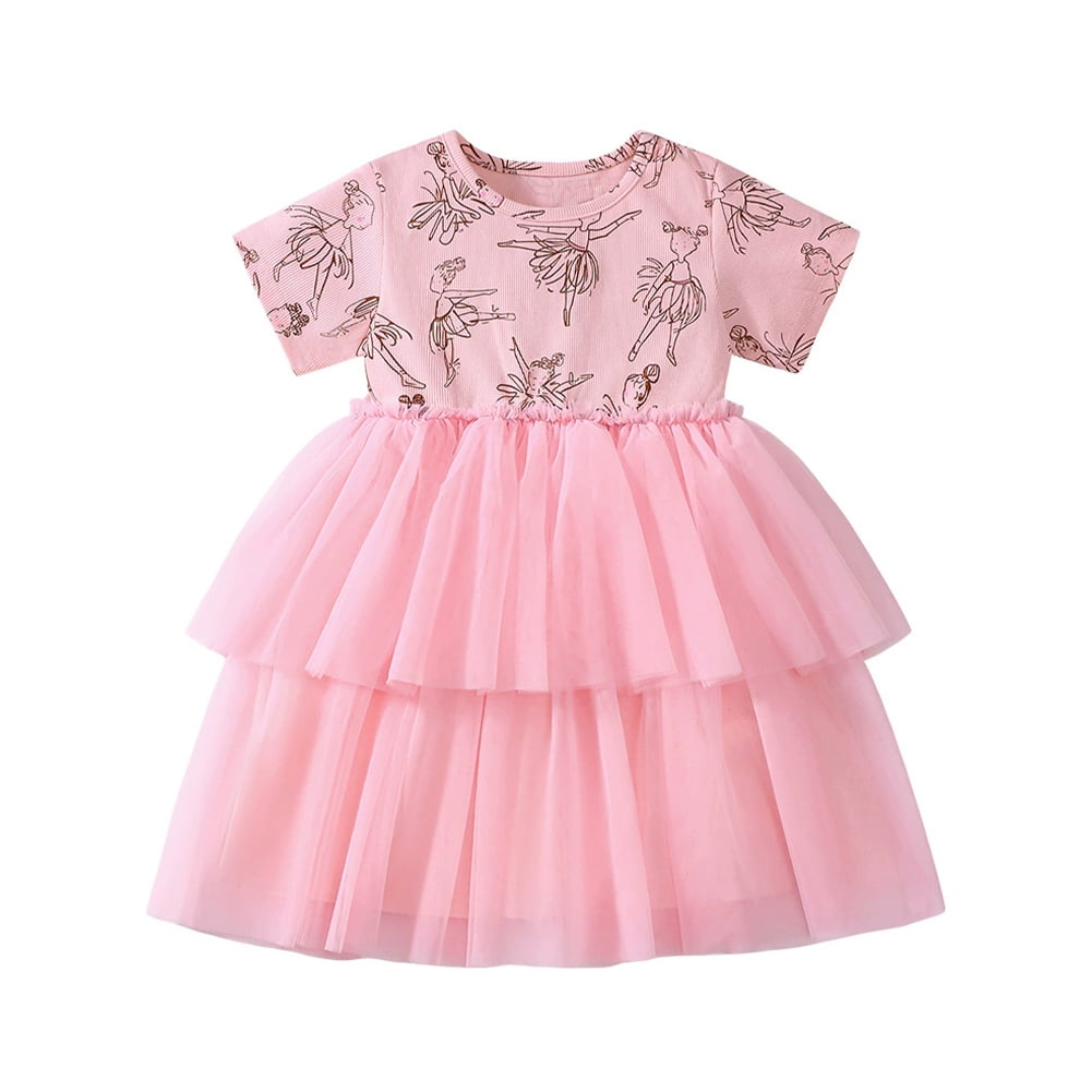 AJZIOJIRO Toddler Girls Princess Dress Kids Baby Party Tutu Tulle Dance ...