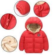 Boys Girls Kid Winter Thick Jacket Warm Zipper Hooded Windproof Coat Cute Outwear,2-7T - Walmart.com