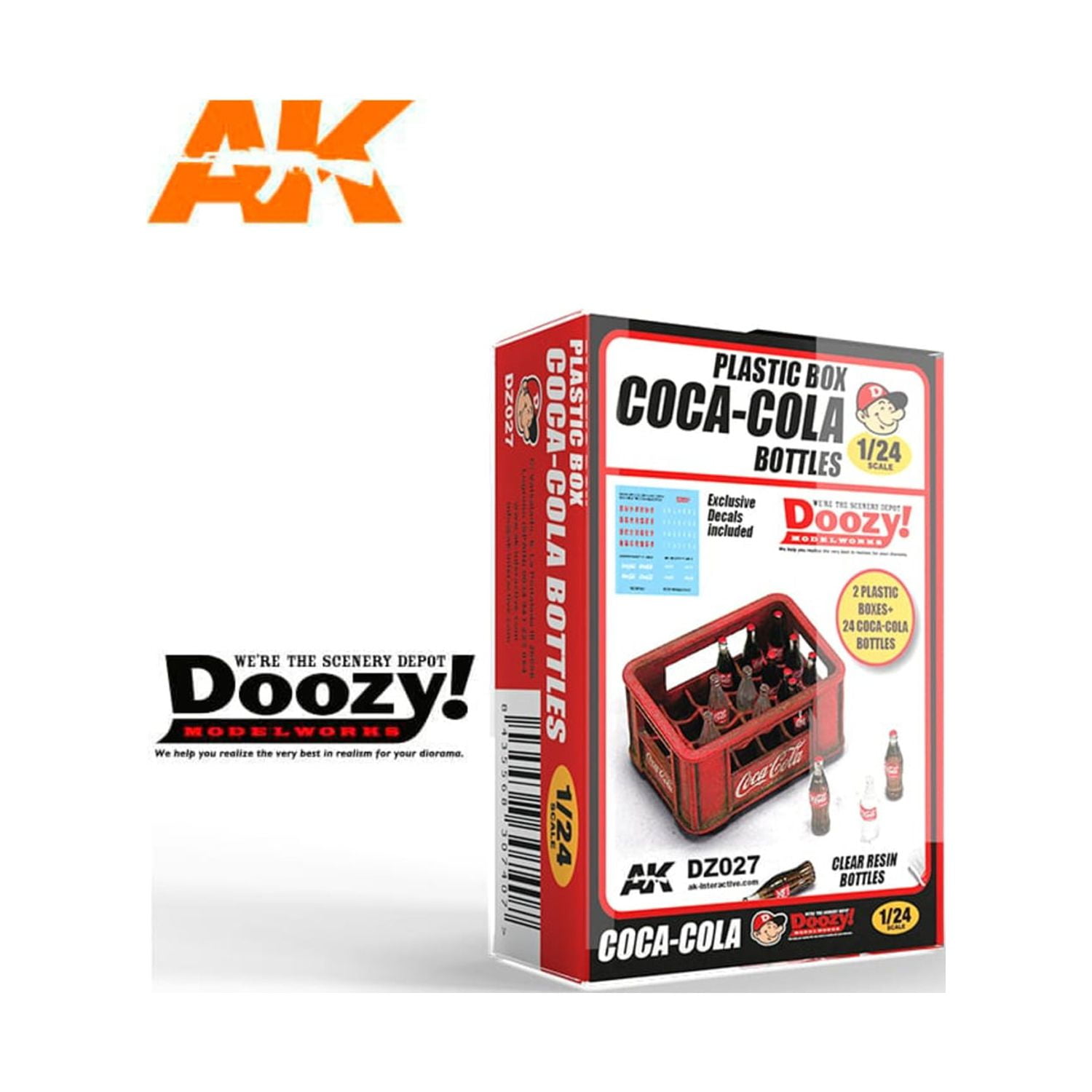 AK-Interactive 1940-1980's Plastic Box Coca-Cola Bottles New - Walmart.com