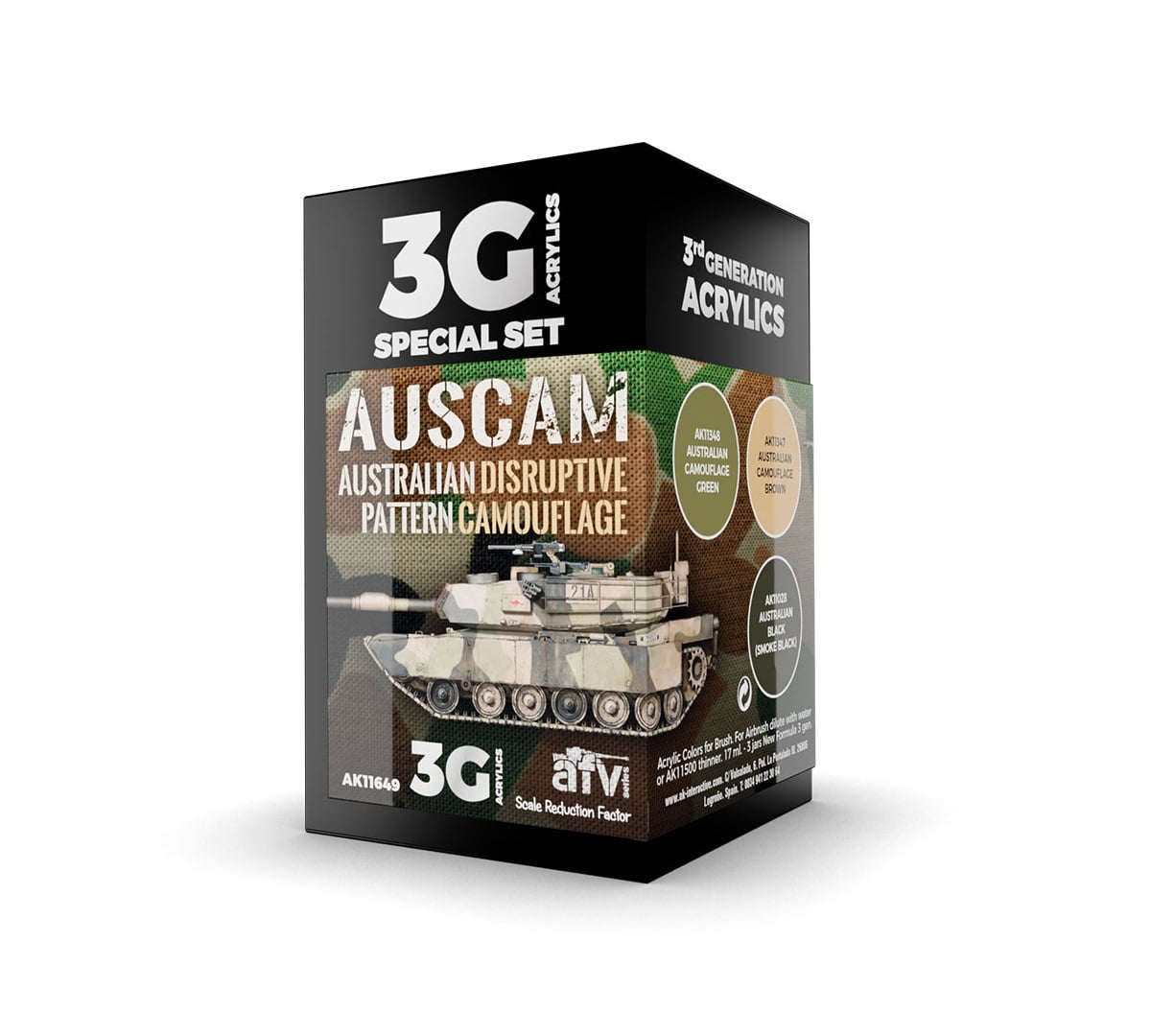 AK Interactive: 3G AUSCAM Colors Set - AK11649 - Walmart.com