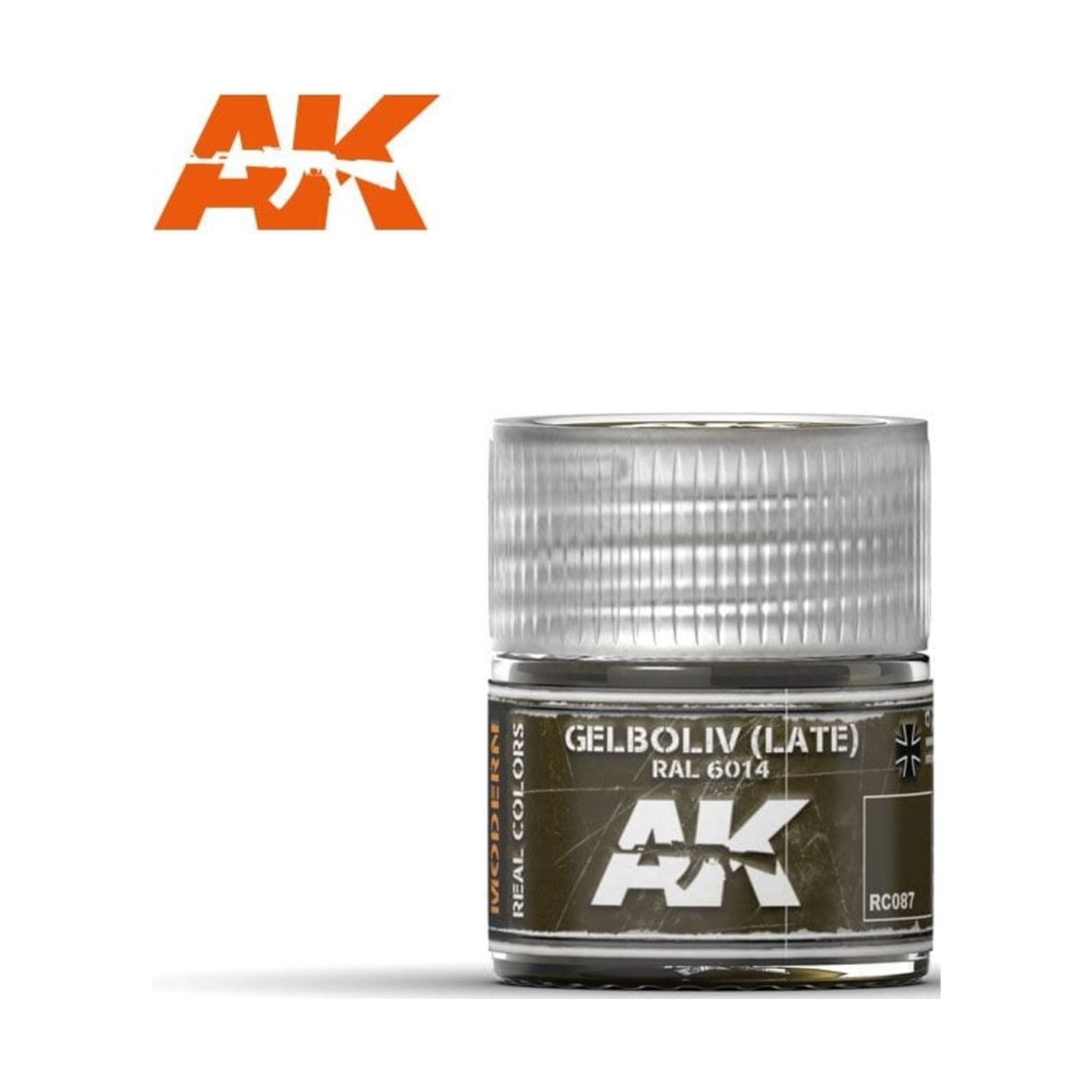 AK Interactive AFV RC087 Gelboliv (Late) RAL 6014 10ml Acrylic Hobby ...