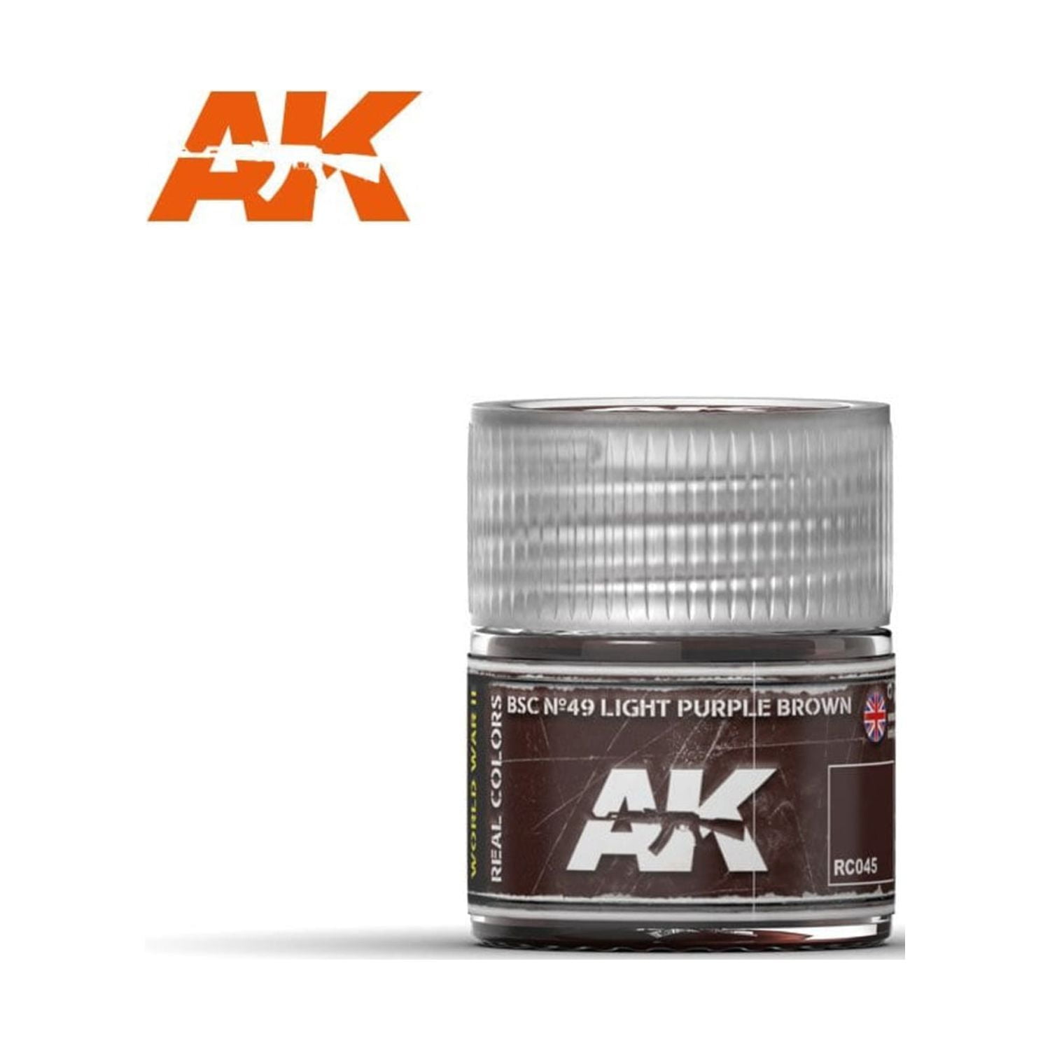 AK Interactive AFV Real Color RC045 Light Purple Brown 10ml Hobby Paint ...