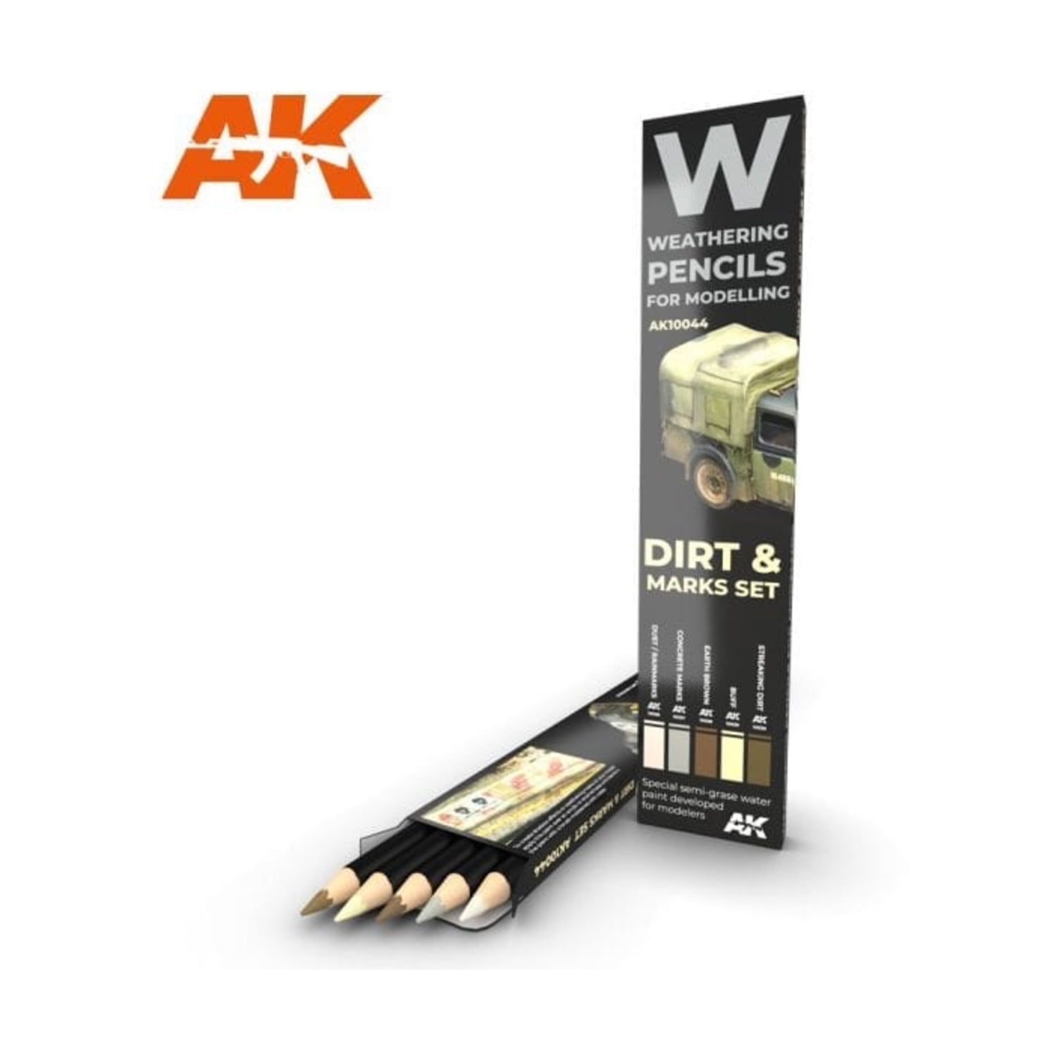 AK Interactive AK10044 Weathering Pencils Dirt & Marks Set - Walmart.com
