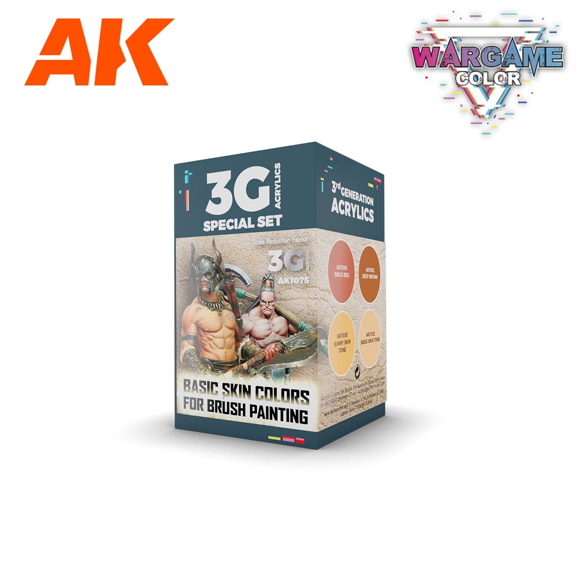 AK Interactive Wargame Color Set Basic Skin Colors AKI 1075 - Walmart.com