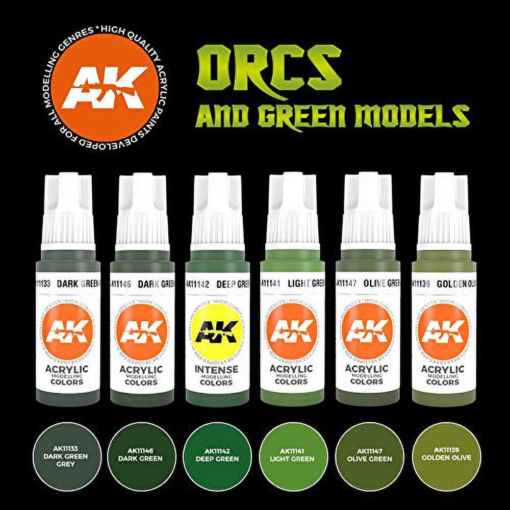 AK Interactive Orcs and Green Creatures - Plastic Model Building Paints ...