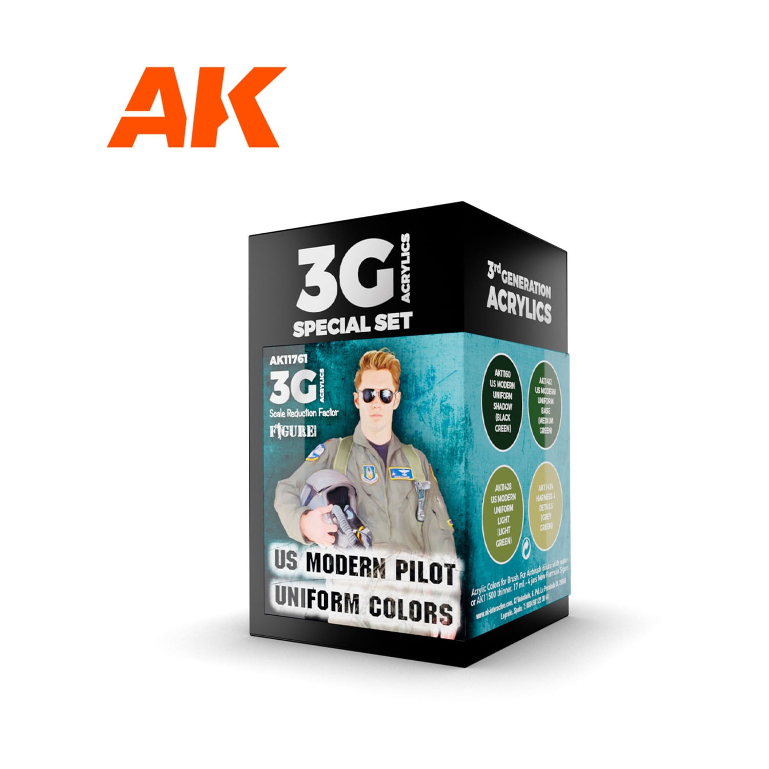 AK-Interactive US Modern Pilot Uniform Colors New - Walmart.com