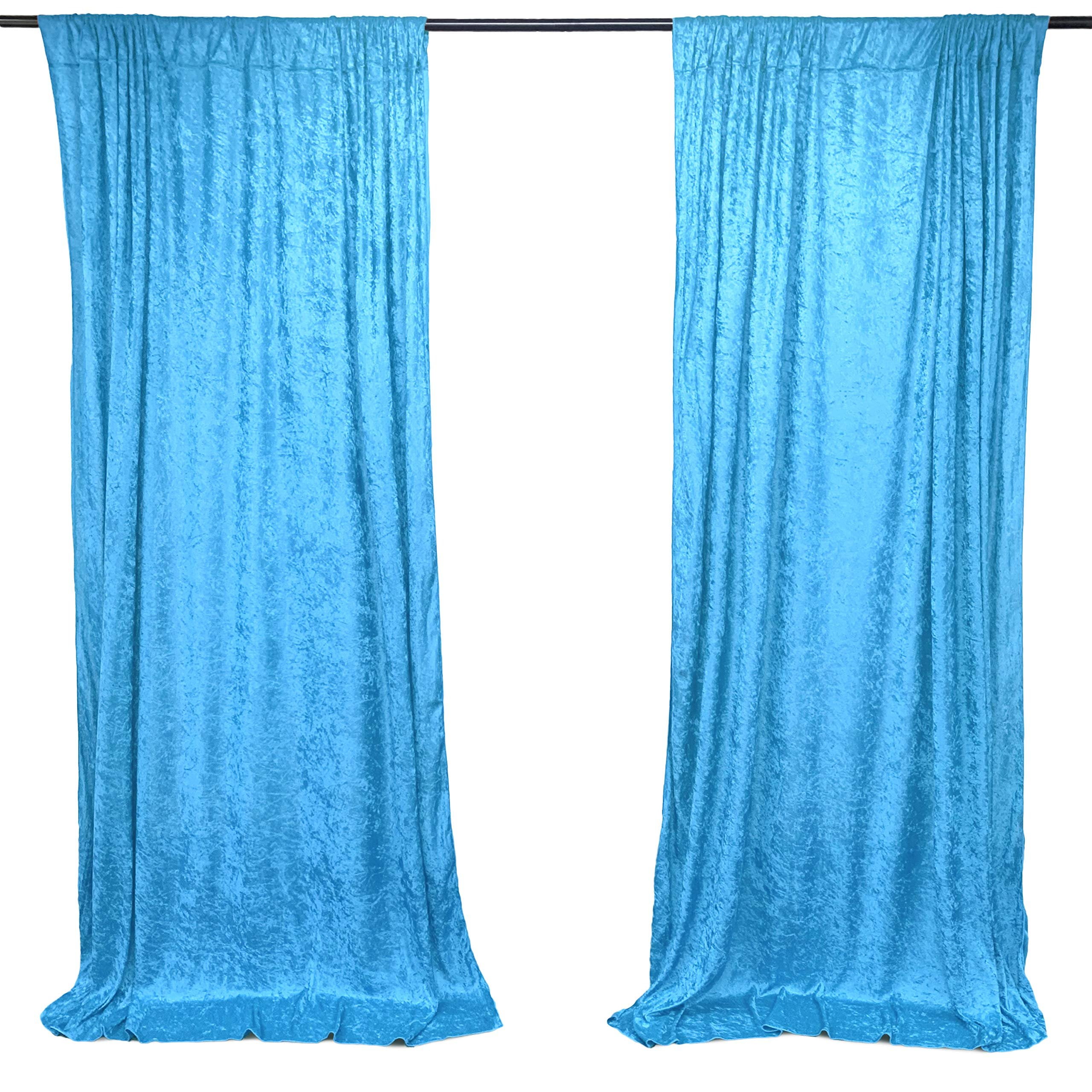 AK TRADING CO. 10 feet x 10 feet Lush Velvet Backdrop Drapes Curtains ...
