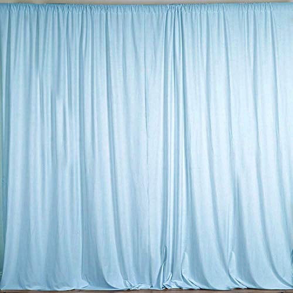 AK TRADING CO. 10x8ft Light Blue Polyester Backdrop Drapes for ...