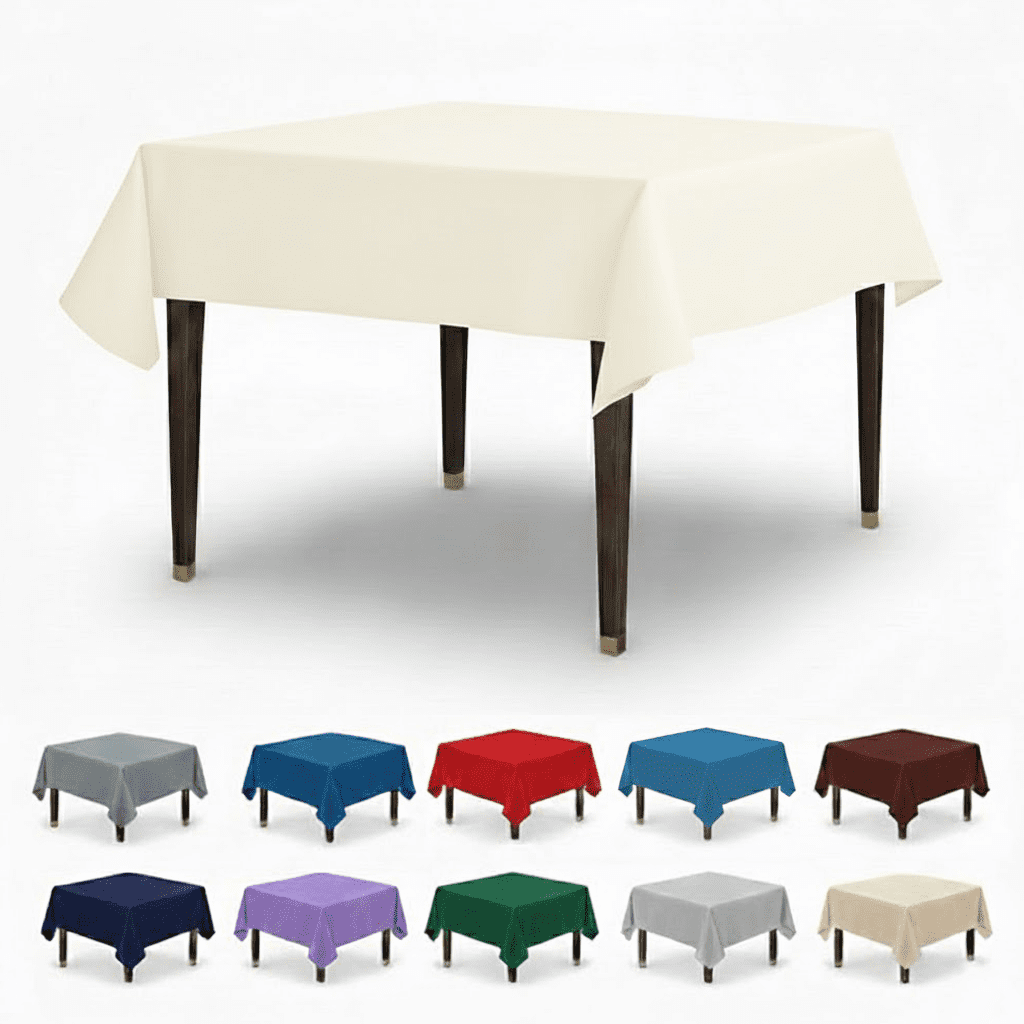AK TRADING CO. 54" x 54" Polyester Square Tablecloth - Perfect for Any ...
