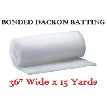 AK TRADING Wide Bonded Dacron Upholstery Grade Polyester Batting, 15 yd ...