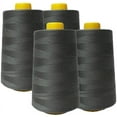 AK Trading 4-Pack Dark Gray All Purpose Sewing Thread Cones (6000 Yards ...