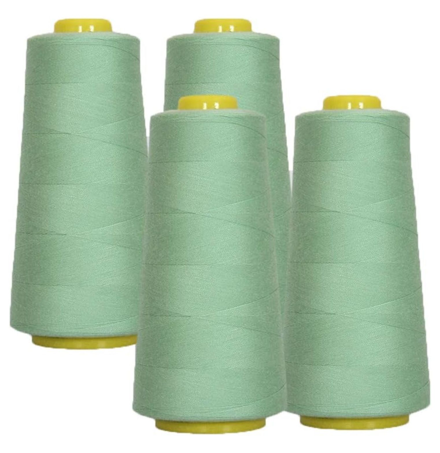 AK Trading 4-Pack Mint Green All Purpose Sewing Thread Cones (6000 ...