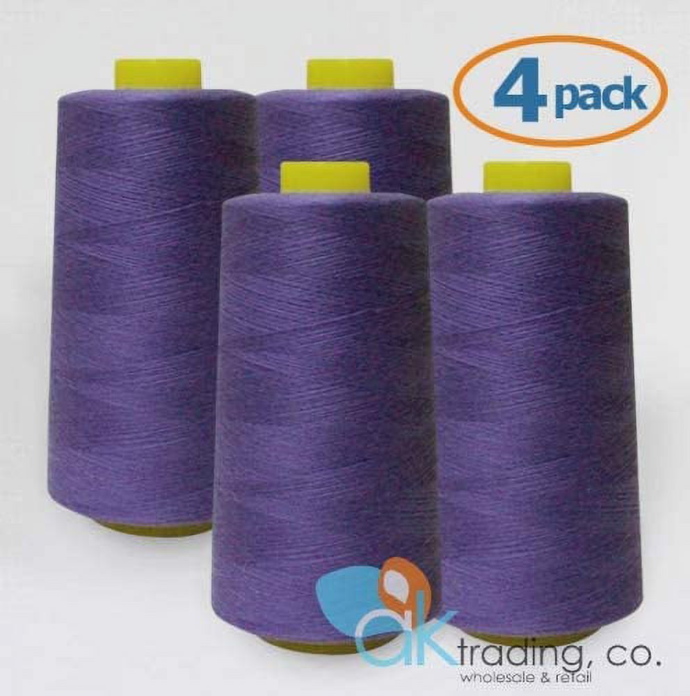 Serger Polyester Sewing Spool - 1500M Quilting Embroidery Thread Cones ...