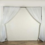 AK-Trading 58" x 144" White Chiffon Drapes Panels for Wedding Events ...