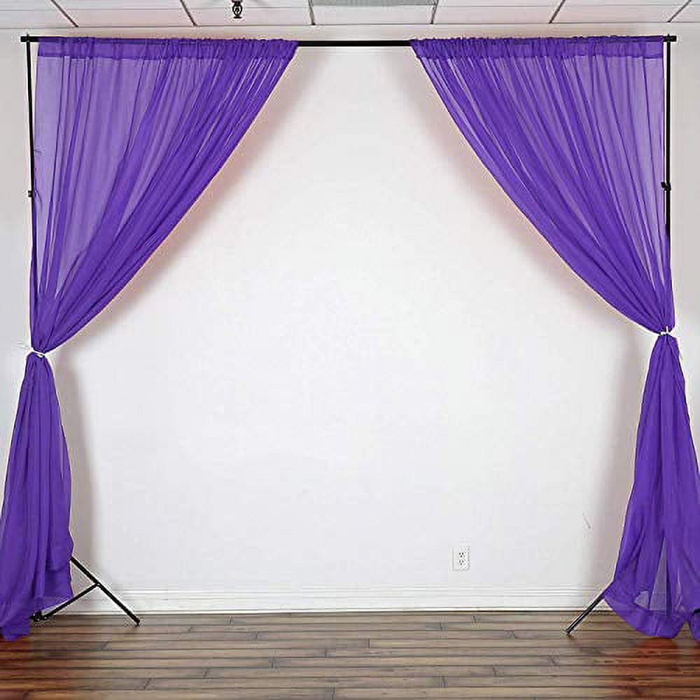 AK-Trading Chiffon Drapes Panels for Wedding Events & Decor- Backdrop ...